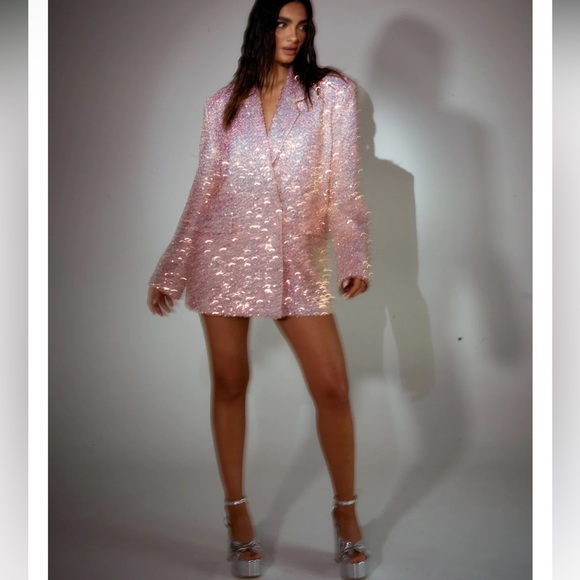 SLA The Label | Dresses | Sla The Label Sarah Sequin Blazer Dress ...
